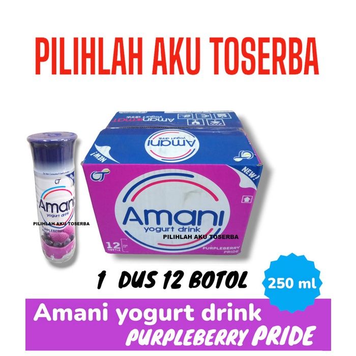 AMANI Yogurt Drink PURPLEBERRY 250 ml - ( HARGA 1 DUS isi 12 ) | Lazada Indonesia