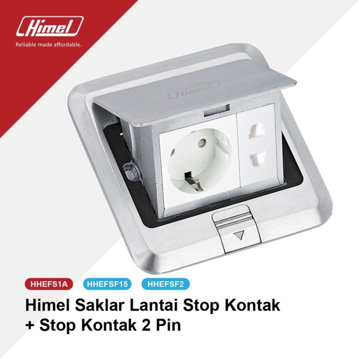 Himel Floor Socket Euro Socket + 2 Pin Socket | Lazada Indonesia