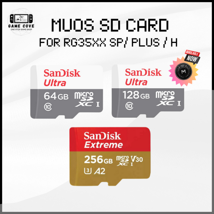 RG35XXSP SD Card MUOS Compatible with RG35XX Plus RG35XX H || Plug and ...
