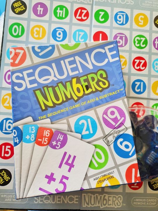 เกมส์ตัวเลข #บอร์ดเกมส์ยอดฮิต SEQUENCE NUMBER 123GAME ฝึกเพิ่มความเร็ว ...