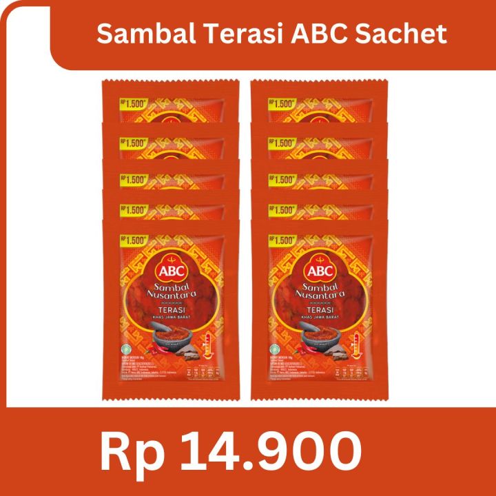 ISI 10 SACHET Sambal Terasi ABC sachet | Lazada Indonesia ISI 10 SACHET Sambal Terasi ABC sachet | Lazada Indonesia