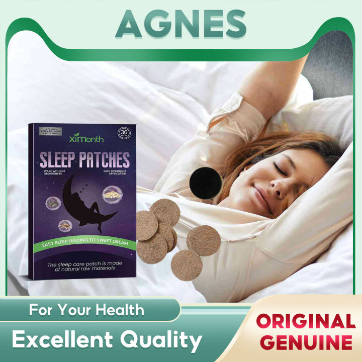 Ximonth แผ่นแปะตอนนอนบรรเทาอาการความเครียดความวิตกกังวลโรคนอนไม่หลับสติกเกอร์ผ่อนคลายสมองการ ...