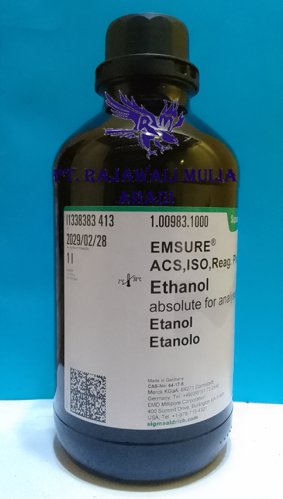 Ethanol absolute for analysis 1 liter MERCK 1.00983.1000 bukan SIGMA ...