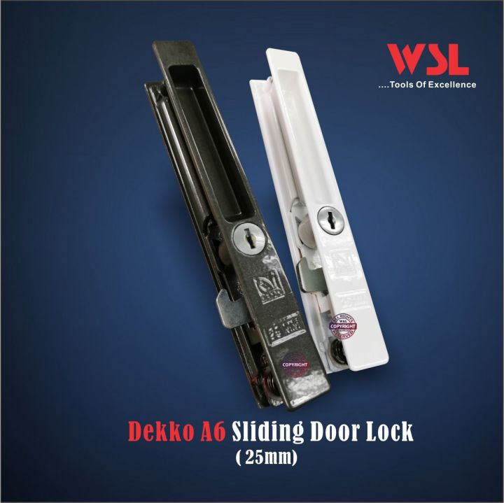 Dekko A6 Aluminium Sliding Door Lock ( 25mmm ) Barangan Buatan Malaysia ...