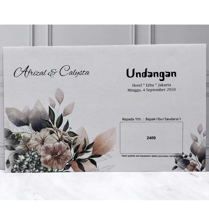 Blangko Undangan Erba 2409 Isi 100 Lembar | Lazada Indonesia
