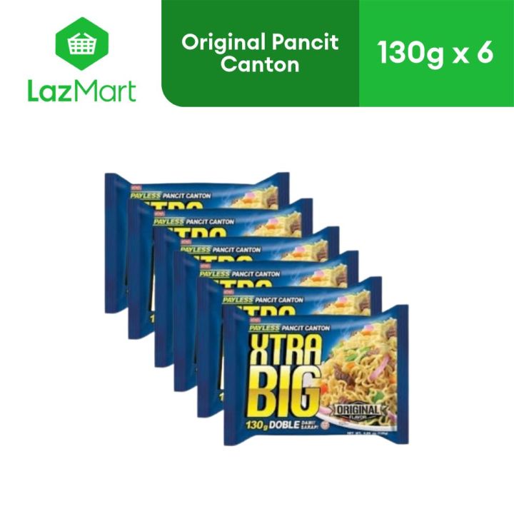 Payless xtra Big Pancit Canton Original 125g - Pack of 6 | Lazada PH