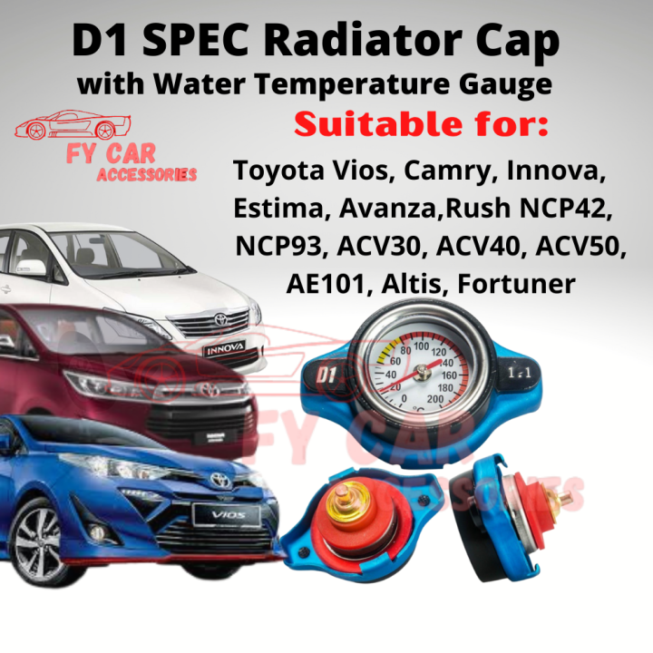 TOYOTA VIOS NCP42 NCP93 CAMRY ACV30 RADIATOR CAP 1.1 SMALL HEAD 108KPA ...