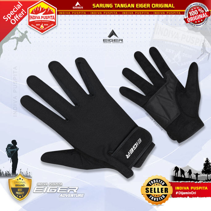 Sarung Tangan EIGER New Riding Glove Basic Full Original | Lazada Indonesia