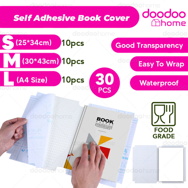 Self Adhesive Book Cover Film Transparent Textbook Exercise Latihan ...