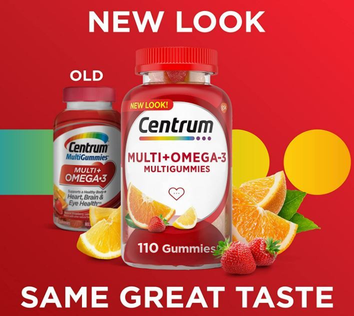 Centrum MULTI-OMEGA 3, 110 Gummies for Adults exp 12-2025 | Lazada PH