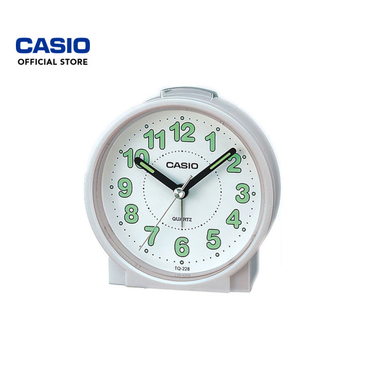 Casio TQ-228-7 White Desk Top Analog Clock | Lazada