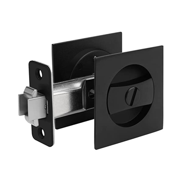 Pocket Door Lock Sliding Pocket Door Lock Matte Black Contemporary ...