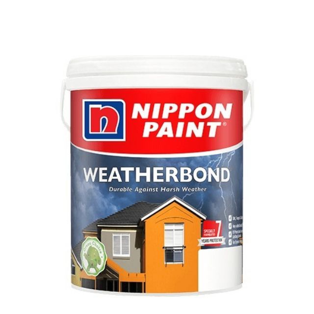 (5 Liter) Nippon Weatherbond Exterior Wall Paint | Lazada