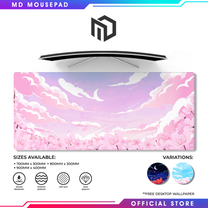 MD Mousepad | Sakura Solace | Extended Mousepad | Large Gaming Mousepad ...