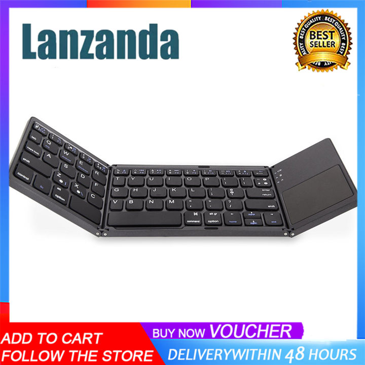 Foldable Bluetooth Keyboard Gimibox Pocket Size Portable Mini Bt Wireless Keyboard With