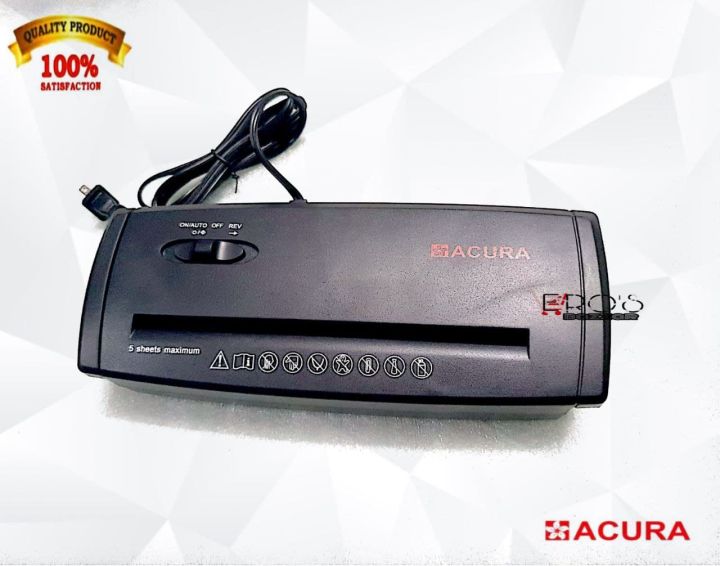 ACURA PAPER SHREDDER STRIP CUT 5 SHEETS CAPACITY (220V) - S606B | Lazada PH