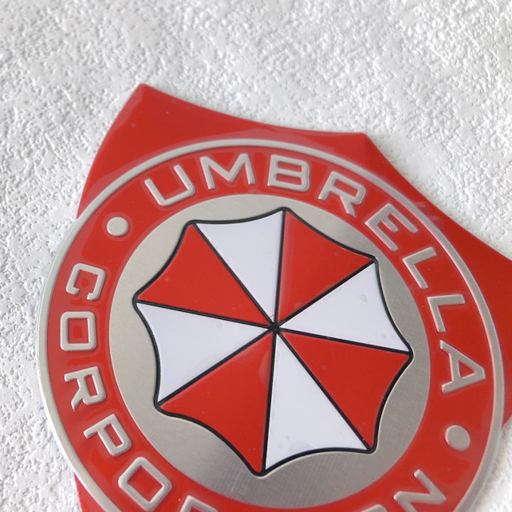 RESIDENT EVIL Aluminum Badge Sticker Umbrella Emblems Sticker Decals ...