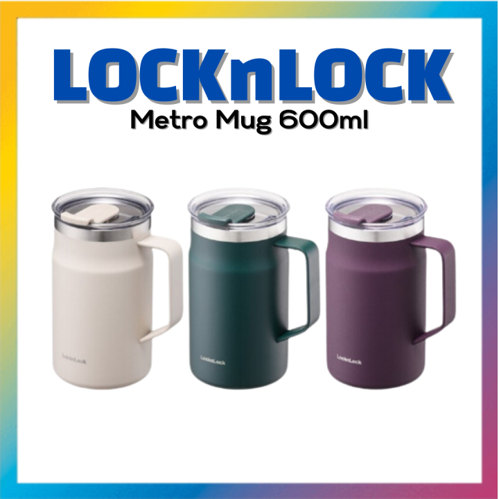 [LOCKNLOCK] Metro Mug 600ml LHC4282 jungkook mug Thermal Thermos | Lazada