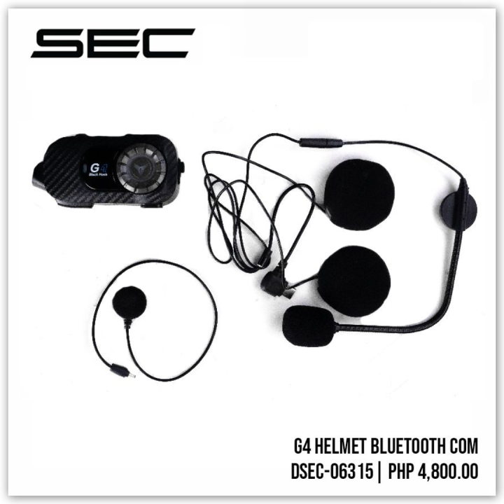 Sec Intercom for Helmet Intercom G4 Helmet Bluetooth com (DSEC-06315 ...