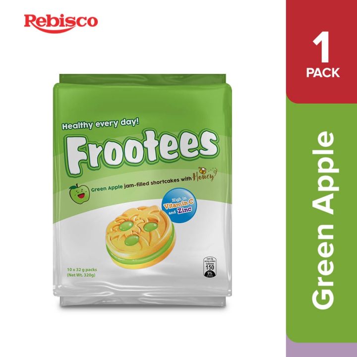 Frootees Green Apple Cookie Sandwich 32G X 10Pcs | Lazada PH