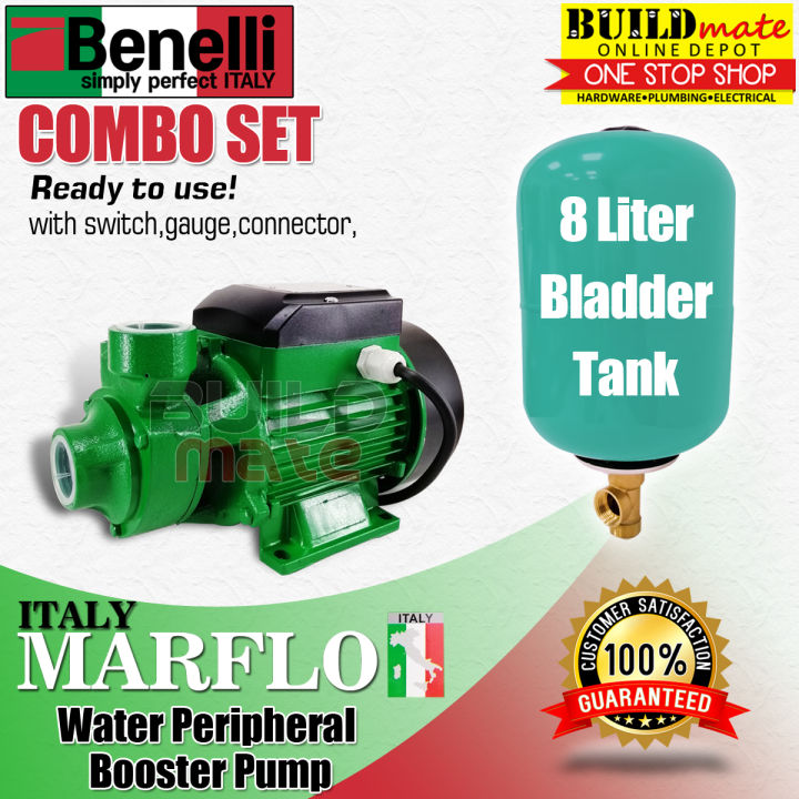 BENELLI MARFLO Italy Water Peripheral Booster Pump 0.5HP WITH BENELLI 8 ...