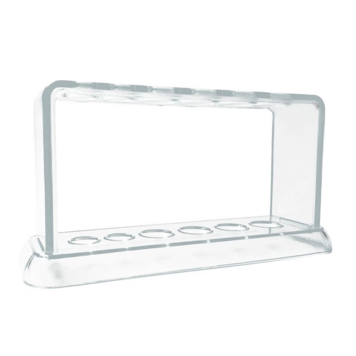 Plastic Clear Test Tube Rack 6 Holes Stand Lab Test Tube Stand Shelf ...
