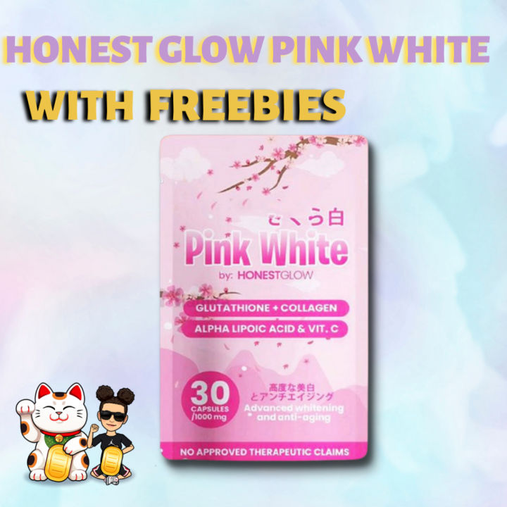 Honest Glow Pink White Glutathione + Collagen Capsule | Lazada PH