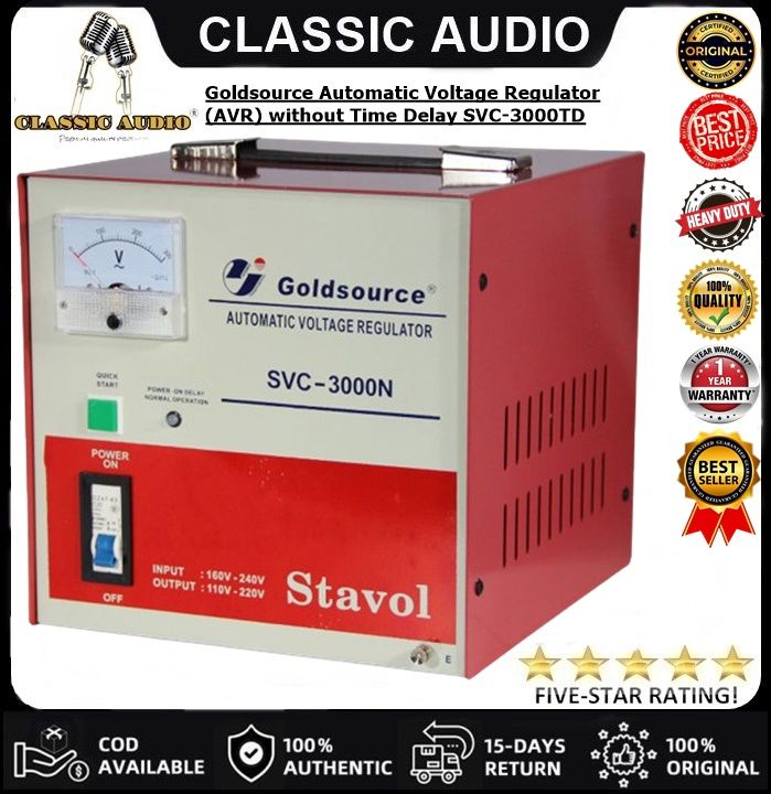 Goldsource Classic Audio Automatic Voltage Regulator (AVR) without Time ...