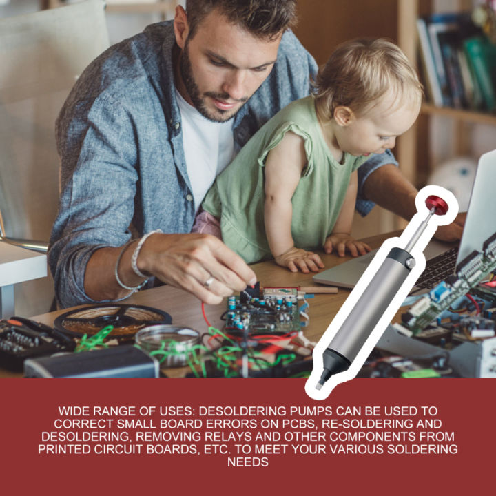 เครื่องปั๊มบัดกรีแบบมืออาชีพ SS-02เลือกปั๊มดูดตะกั่วแบบอุปกรณ์กำจัด ...