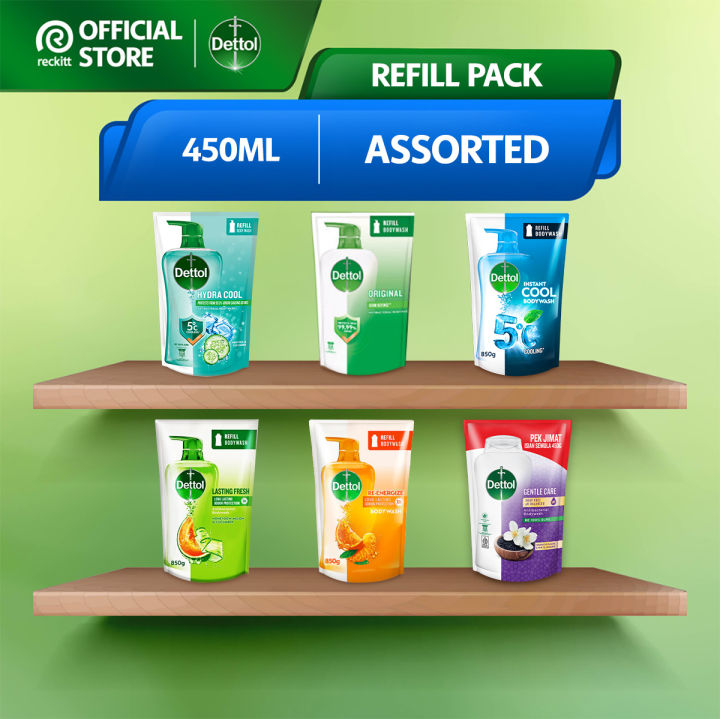 Dettol Shower Gel Body Wash Assorted Variant 450ML Refill | Lazada