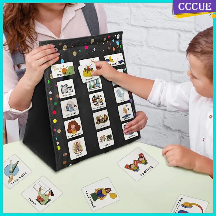 CCCUE Kids Daily Visual Schedule Daily Routine Chore Chart Foldable ...