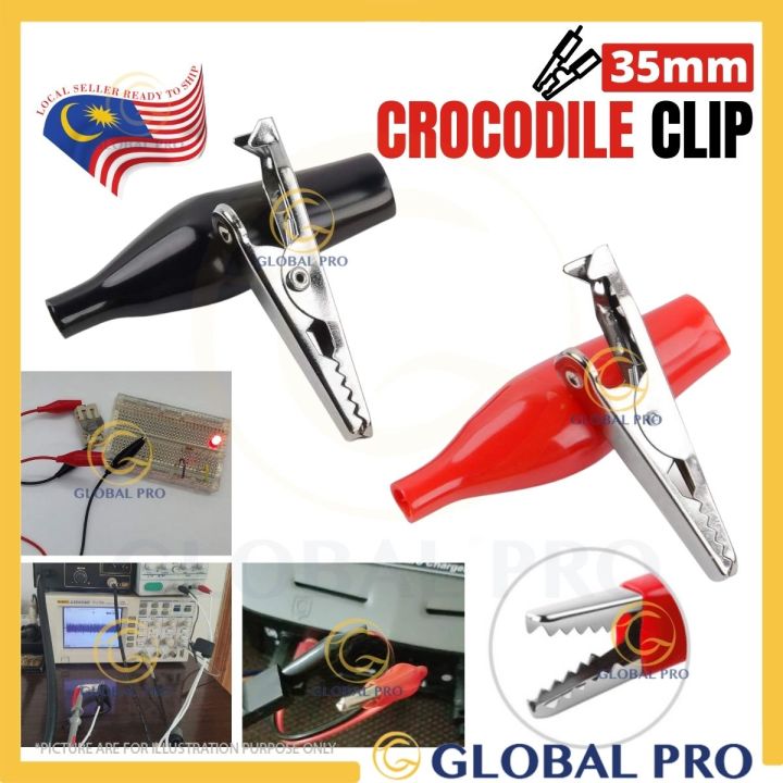1PC 35MM Metal Alligator Clip Crocodile Electrical Clamp Multimeter ...