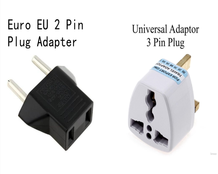 😍Ready Stock😍 Travel Adapter - Euro EU 2 Pin Plug Adapter UK 3 Pin ...