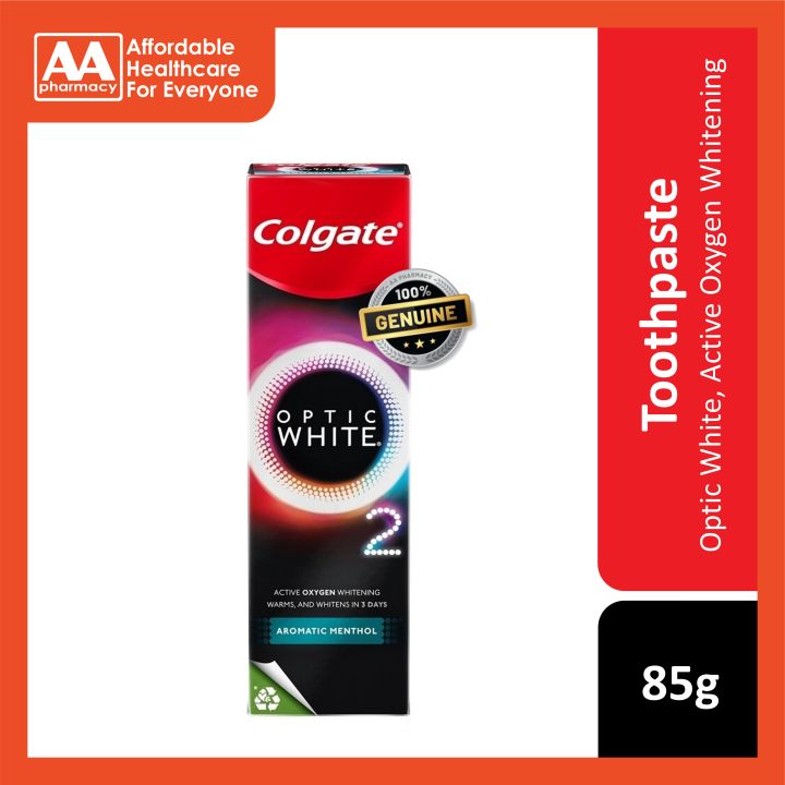 Colgate Toothpaste (Optic White O2 Active Oxygen Whitening, Aromatic ...