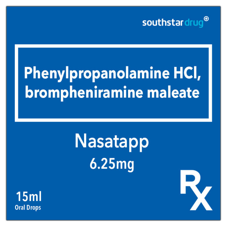 Rx: Nasatapp 6.25mg 15ml Oral Drops | Lazada PH
