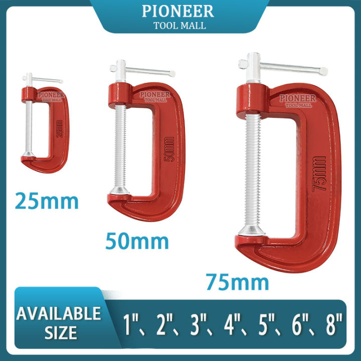 c clamp for metal G Shape Clamp 3pcs Set cod 1-8 inch | Lazada PH