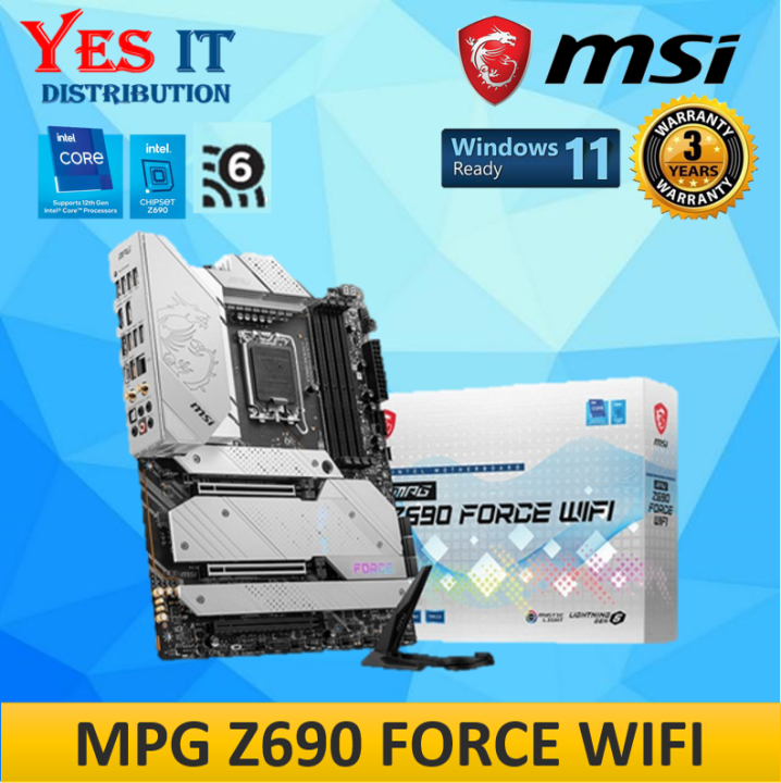 MSI MPG Z690 FORCE WIFI LGA1700 MOTHERBOARD ONLY | Lazada