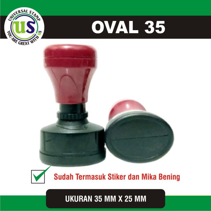 Gagang Stempel Flash Oval 35 | Lazada Indonesia