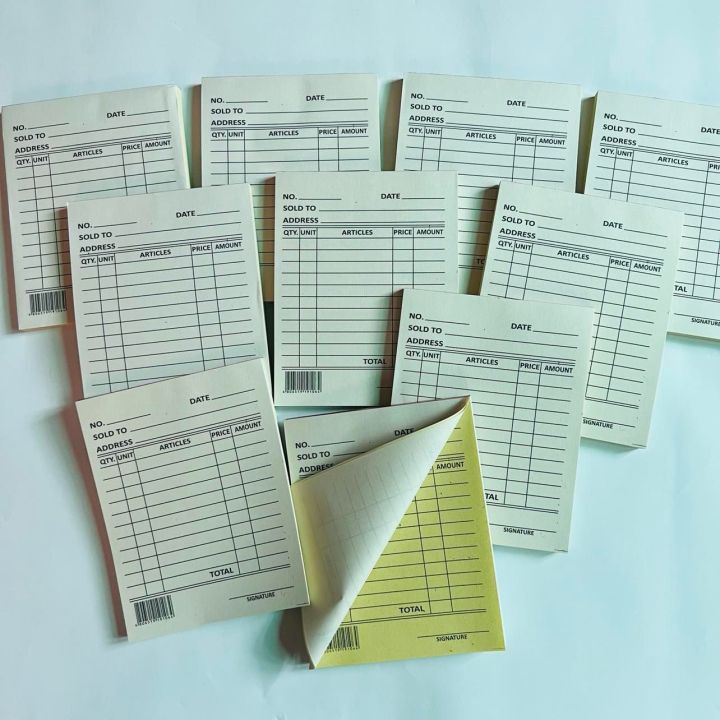 ARTICLES TEMPORARY RECEIPT, 5.5x4.3 inches 100 SHEETS(50X2)/BOOKLET ...