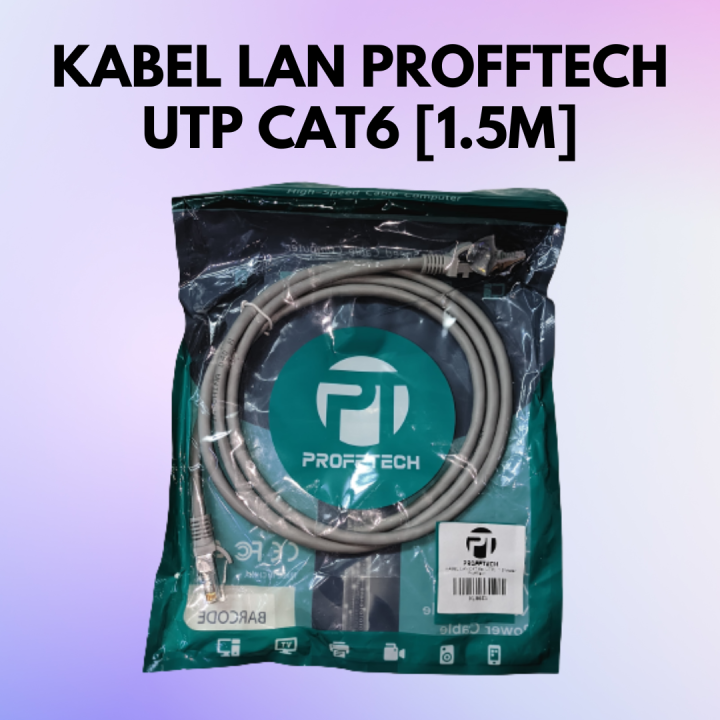 KABEL LAN PROFFTECH UTP CAT6 [1.5M] | Lazada Indonesia