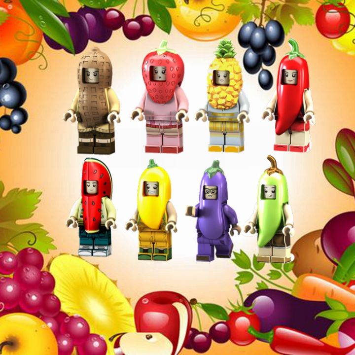 MOC Fruit Cute Anime Cute Cartoon Birthday Gift Education Toys For ...