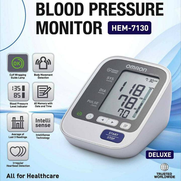 MEDI HOME: เครื่องวัดความดันโลหิต ยี่ห้อ OMRON รุ่น HEM-7130 | Lazada.co.th