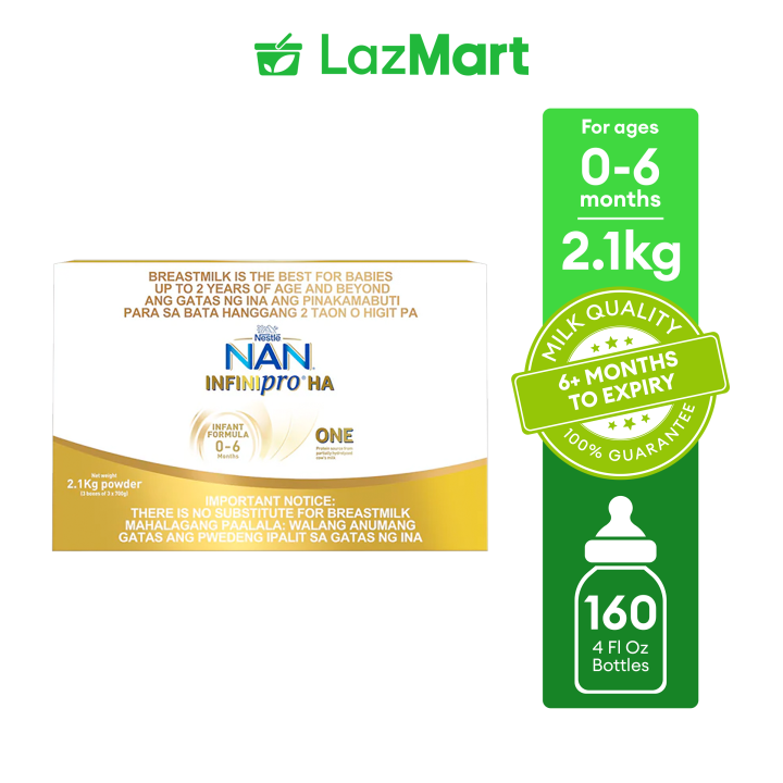 NAN® InfiniPro® HA One Infant Formula for 0-6 Months 2.1kg | Lazada PH