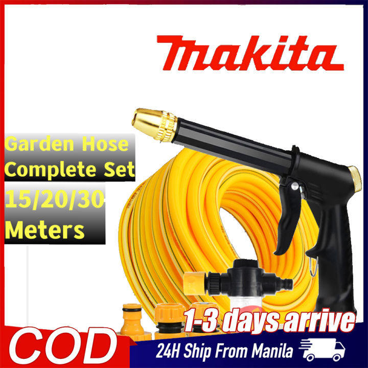 Garden Hose Complete Set with Booster for Water Faucet Car Wash High ...