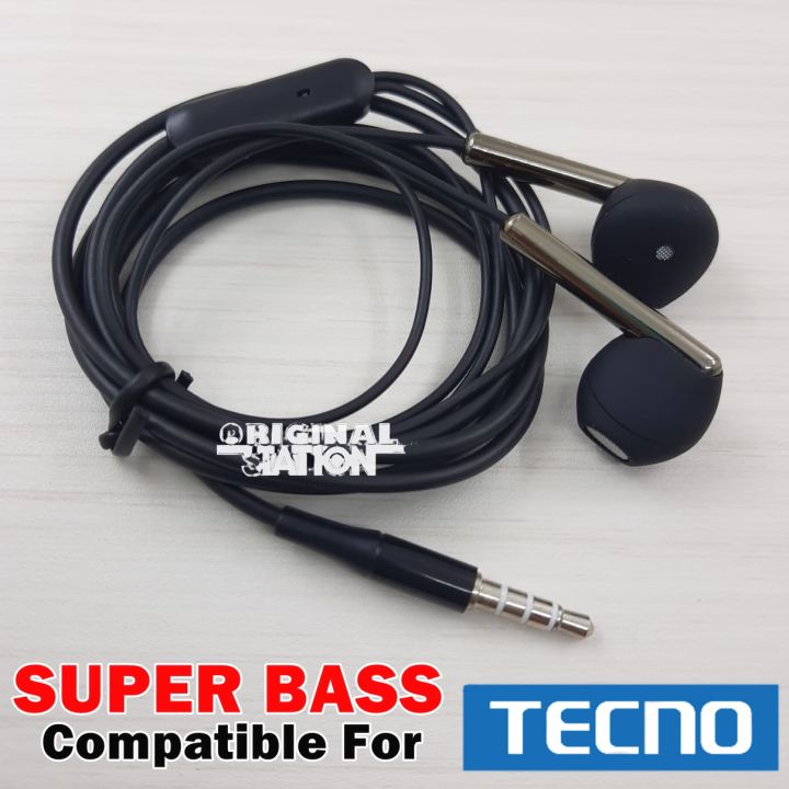 TECNO Headset Super Bass Original For Tecno SPARK Go 2023 , Tecno Pova ...