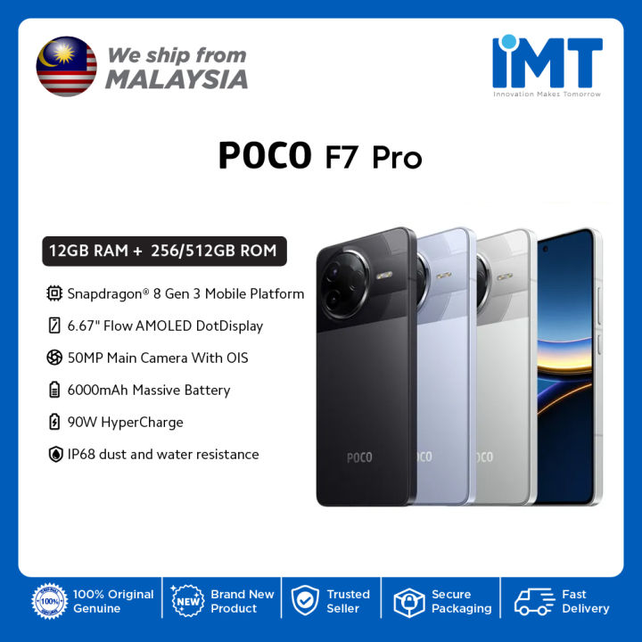 Poco F7 Pro Smartphone | Qualcomm Snapdragon 8 Gen 3 | 6.67" AMOLED ...