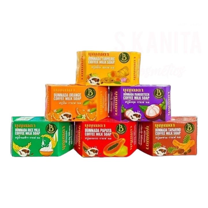 บุญณดา สบู่กาแฟนม (90 กรัม) BUNNADA COFFEE MILK SOAP (90 G) | Lazada.co.th