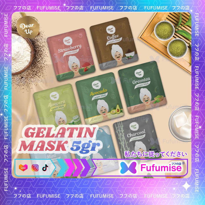 DEAR UP Gelatin Mask 5 gram | Masker Komedo | Pembersih Komedo | Masker ...