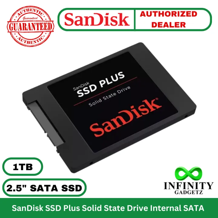 SanDisk SSD Plus 1TB Solid State Drive Internal SATA SSD | Lazada PH