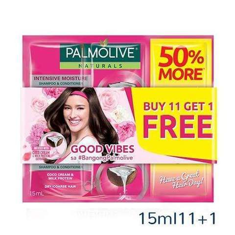 Palmolive Natural Shampoo Sachet Pink 15ml 12pcs | Lazada PH